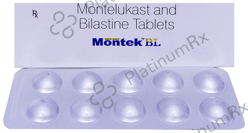 Montek BL 20/10mg Tablet 10s - Save 56% on Substitute Medicine