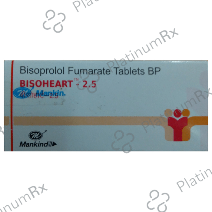 Bisoheart 2.5mg Tablet 10s | Uses, Price & Substitutes