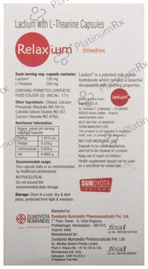 Relaxium Lactium – Uses, Price, Side Effects | PlatinumRx
