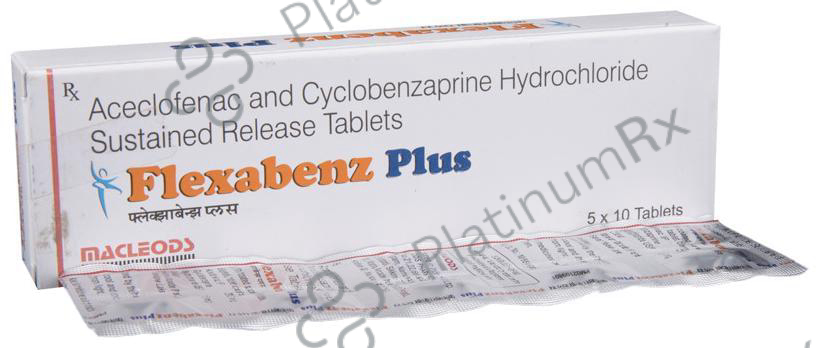 Flexabenz Plus 200/15mg Tablet SR 10s | Uses, Price & Substitutes