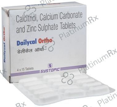 Dailycal Ortho 500/250IU Tablet 15S - Save 66% on Substitute Medicine