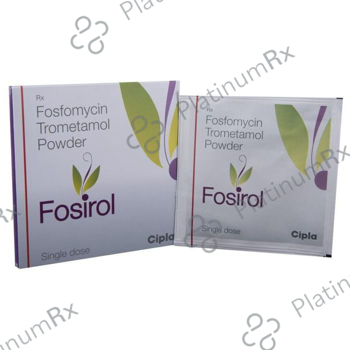 Fosirol 3mg Powder 8gm - Save 56% on Substitute Medicine