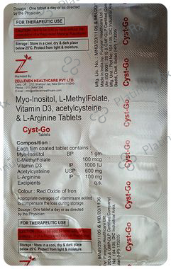 Cyst-GO Tablet – Uses, Price, Side Effects | PlatinumRx