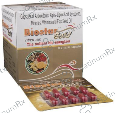Biostar Gold Capsule 10 Capsule Uses, Price, Side Effects | PlatinumRx