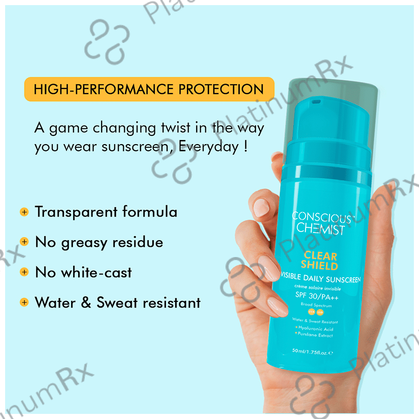 Conscious Chemist Clear Shield Invisible Daily SPF 30 PA++ Sunscreen ...