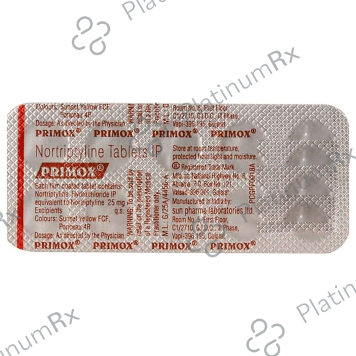 Primox 25mg Tablet 10s - Save 65% on Substitute Medicine