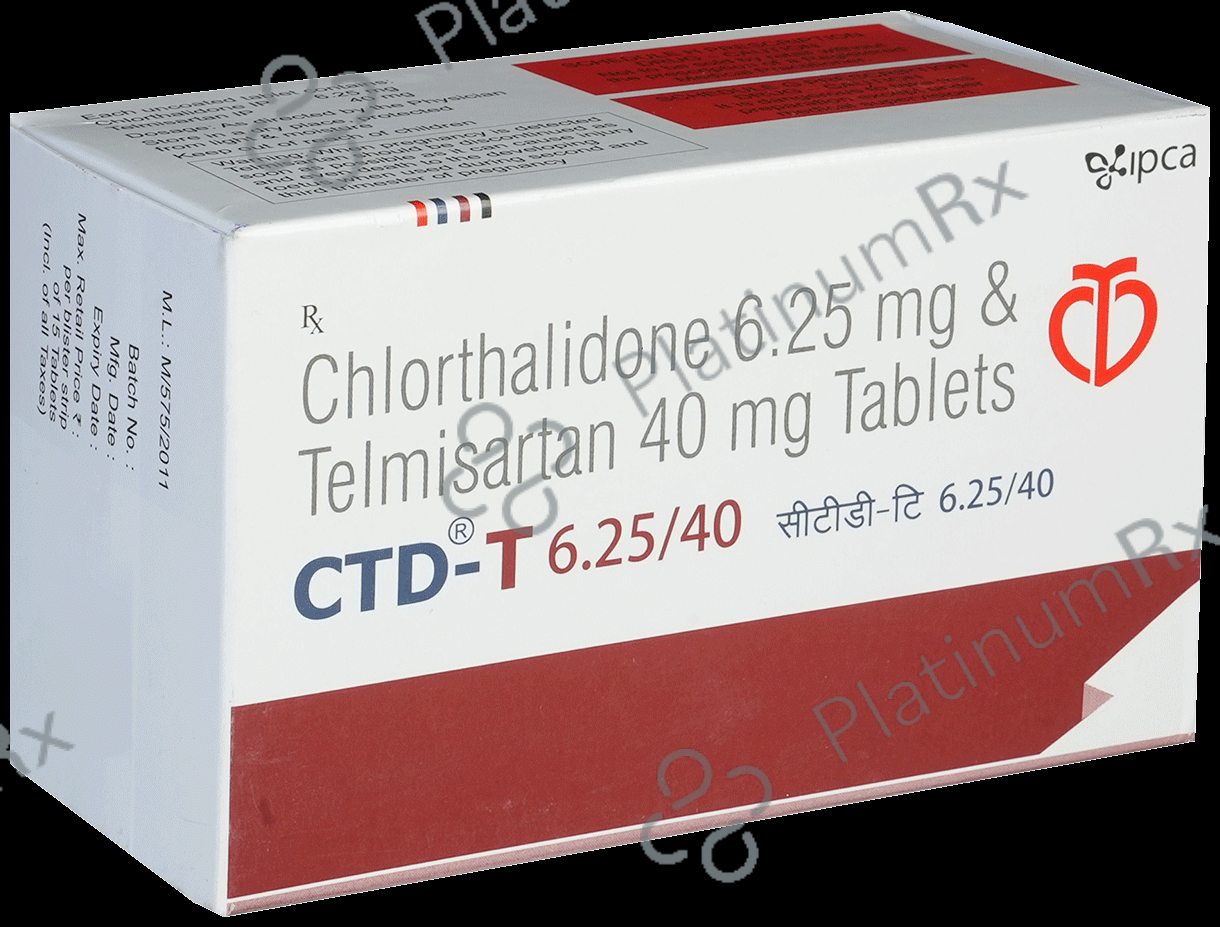 CTD T 40/6.25mg Tablet 15s | Uses, Price & Substitutes