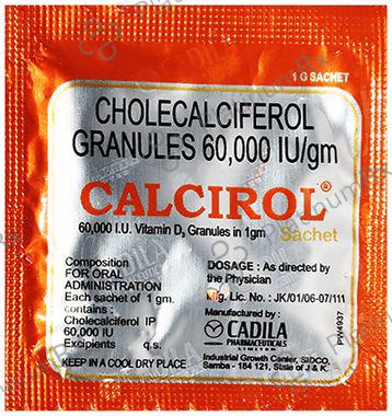 Calcirol Sachet 1gm - Save 46% on Substitute Medicine