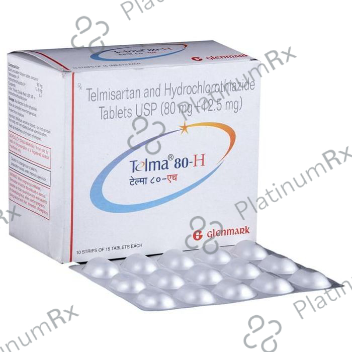 Telma H 80/12.5mg Tablet 15s | Uses,Price & Substitues