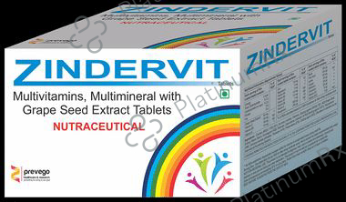 Zindervit Tablet 15s – Uses, Price, Side Effects | PlatinumRx
