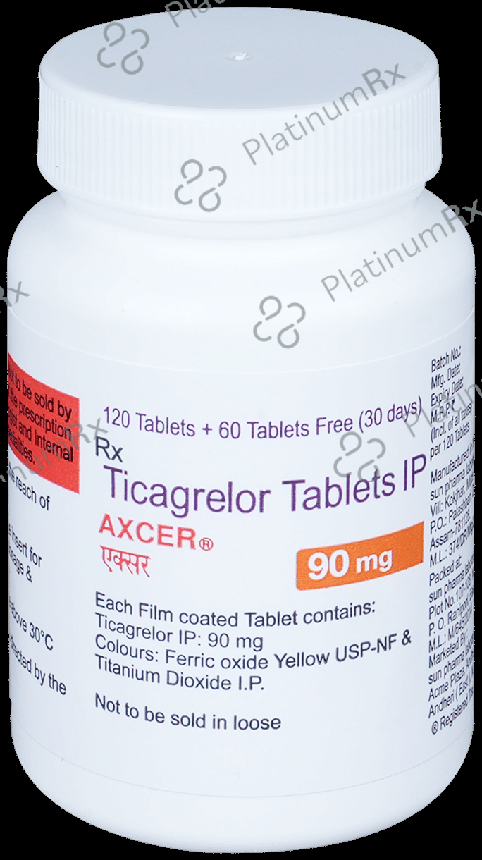 Axcer 90mg Tablet 180s - Save 8% on Substitute Medicine