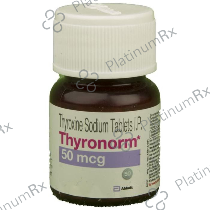 Thyronorm 50mcg Tablet 120s | Uses, Price & Substitutes