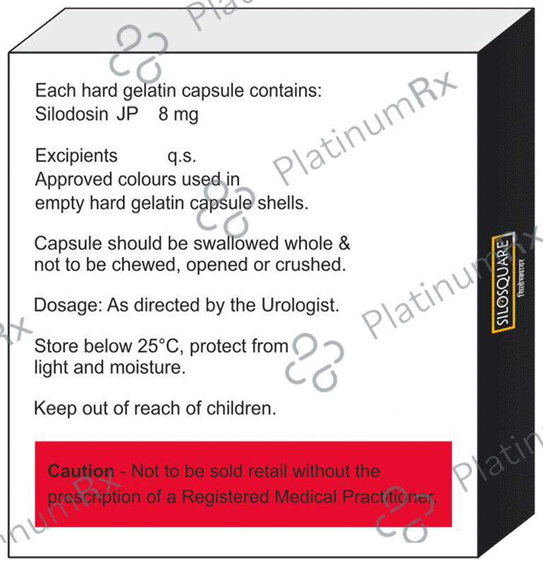 Silosquare 8mg Capsule 10s - Save 52% on Substitute Medicine