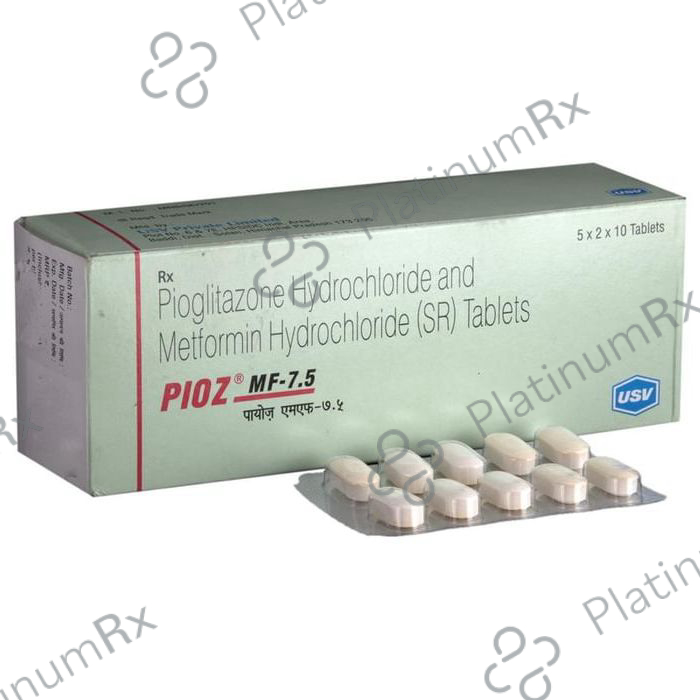 Pioz MF 7.5 Tablet SR – Uses, Price, Side Effects | PlatinumRx