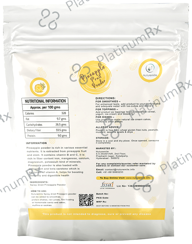 Nuturemite Pineapple – Uses, Price, Side Effects | PlatinumRx