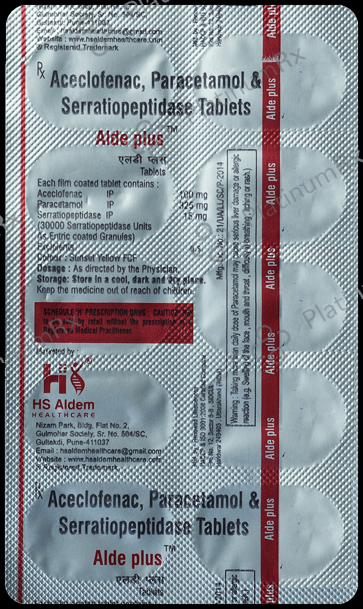 Alde Plus Tablet 10s – Save 24% on Substitute Medicine