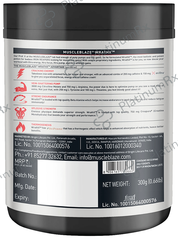 MuscleBlaze Pre – Uses, Price, Side Effects | PlatinumRx
