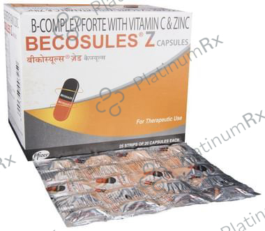 Becosules Z Capsule 20s | Uses, Price & Substitutes