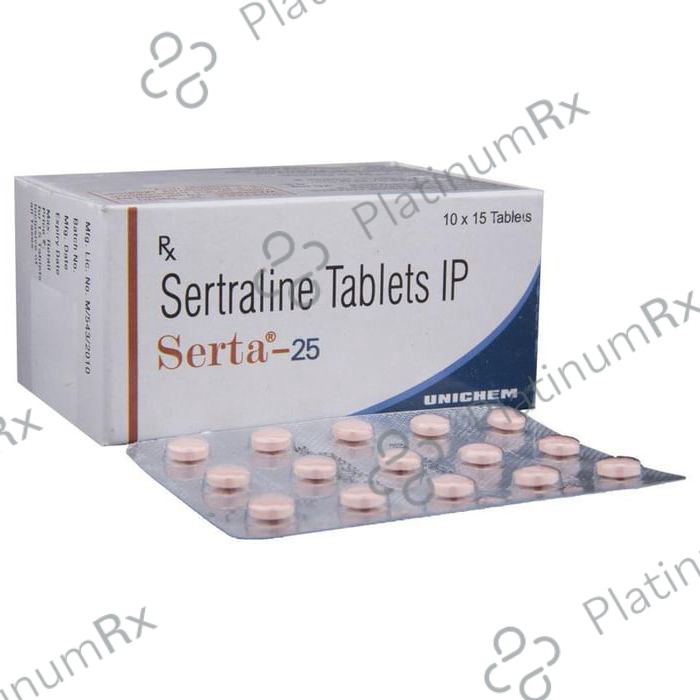 Serta 25mg Tablet 15s | Uses, Price & Substitutes