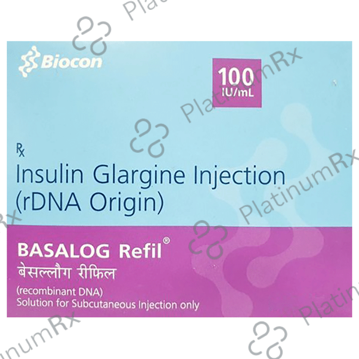 Basalog 100IU/ml (1*3ml Refill Cartridge) - Save 16% on Substitute Medicine