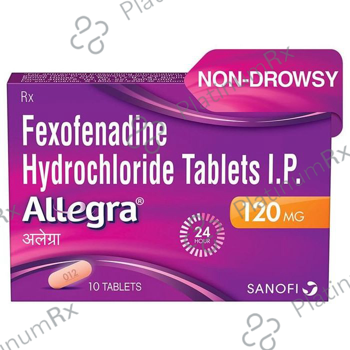 Allegra 120mg Tablet 10s – Save 68% on Substitute Medicine
