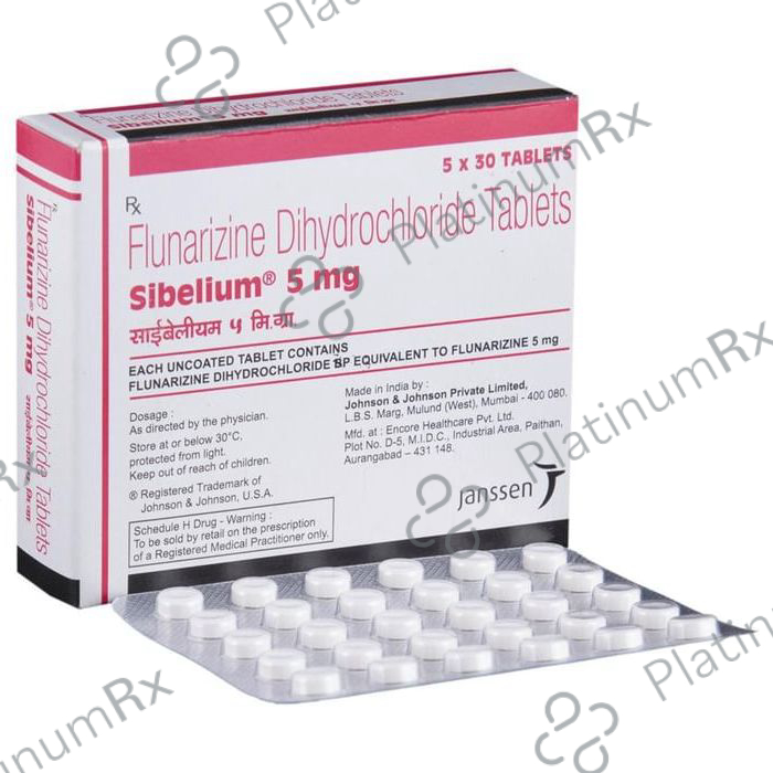Sibelium 5mg Tablet 30s | Uses, Price & Substitutes