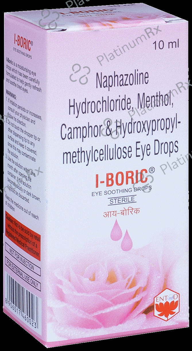 I Boric Eye Drop 10ml – Uses, Price, Side Effects | PlatinumRx