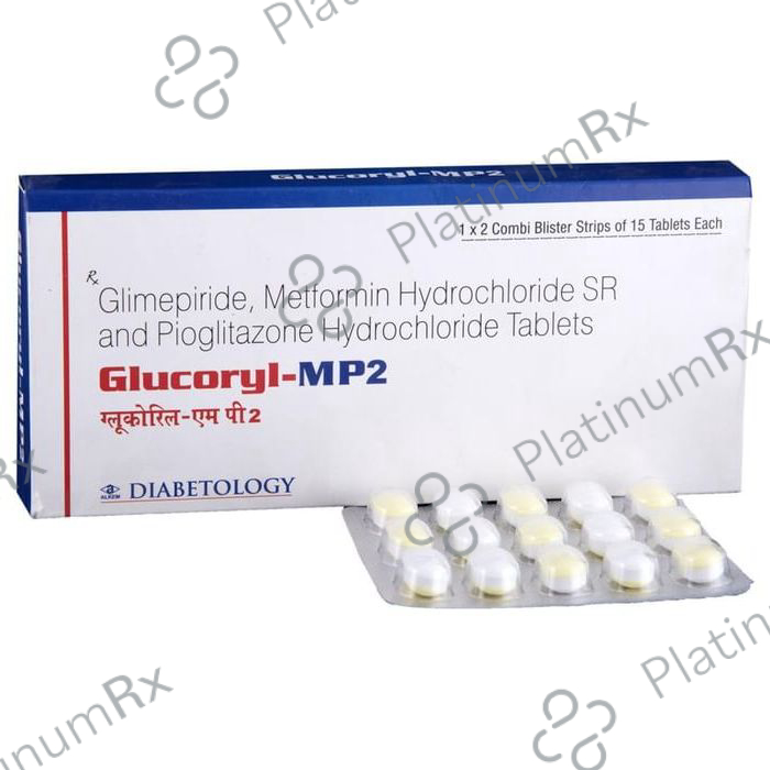 Glucoryl MP2 Tablet SR 15s – Save 70% on Substitute Medicine