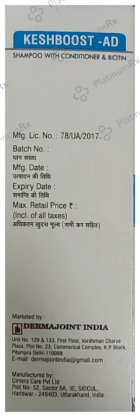 Keshboost AD Shampoo 100ml - Save 65% on Substitute Medicine