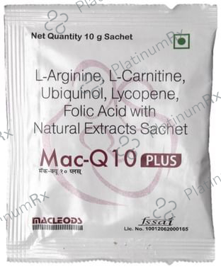 Mac Q10 Plus Sachet 10gm – Uses, Price, Side Effects | PlatinumRx