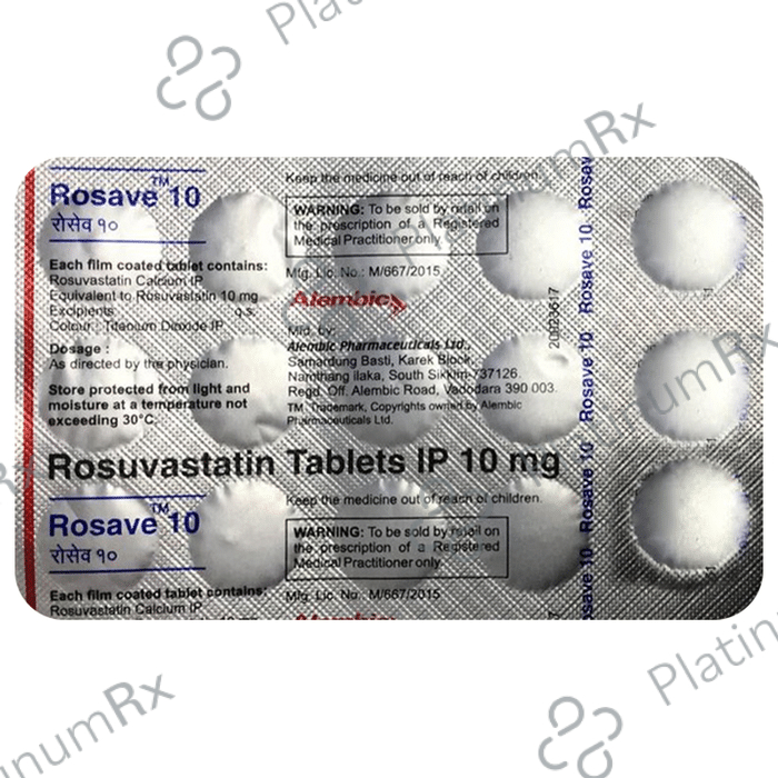 Buy Rosave 10mg Tablet 15s Online: Uses, Side Effects, Price and ...