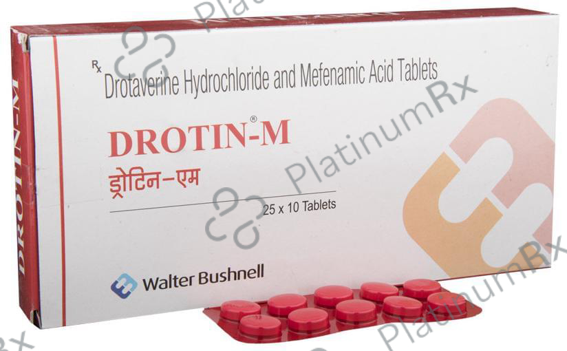 Drotin M 80/250mg Tablet 10s - Save 77% on Substitute Medicine