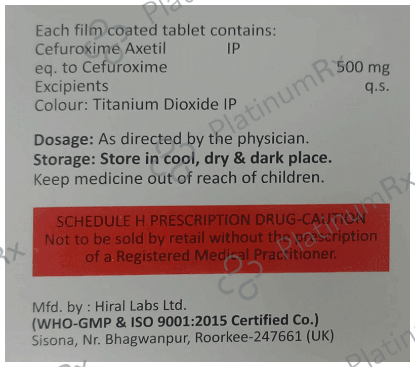 Infoxim 500 Tablet - Save 17% on Substitute Medicine