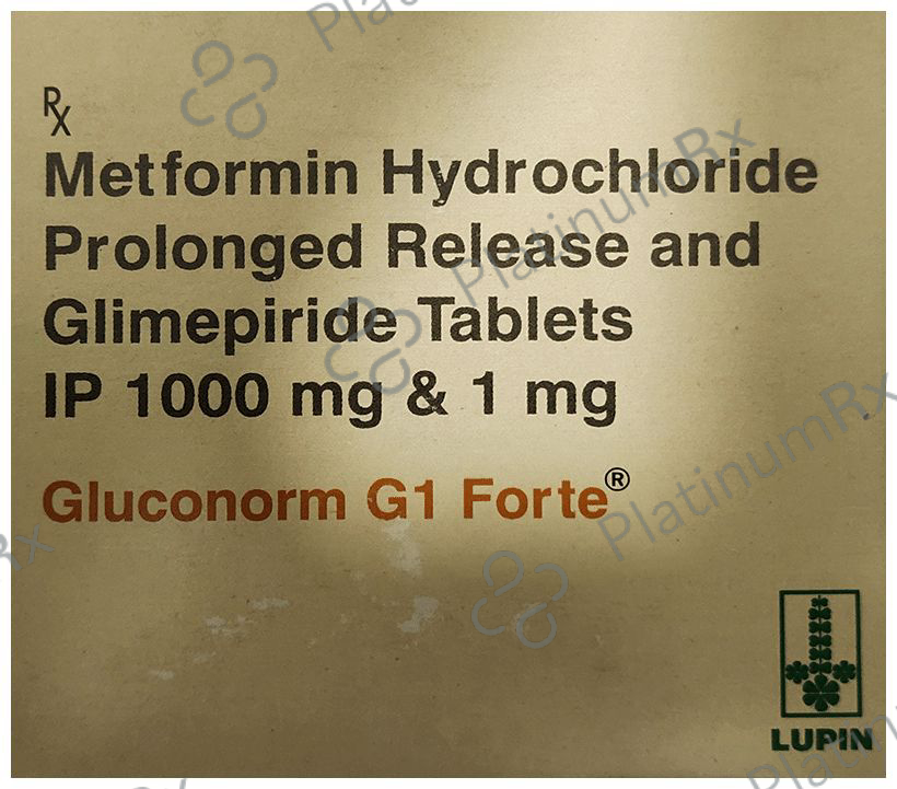 Gluconorm G 1 Forte Tablet PR 15s – Save 76% on Substitute Medicine