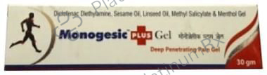Monogesic Plus Gel 30gm – Uses, Price, Side Effects | PlatinumRx