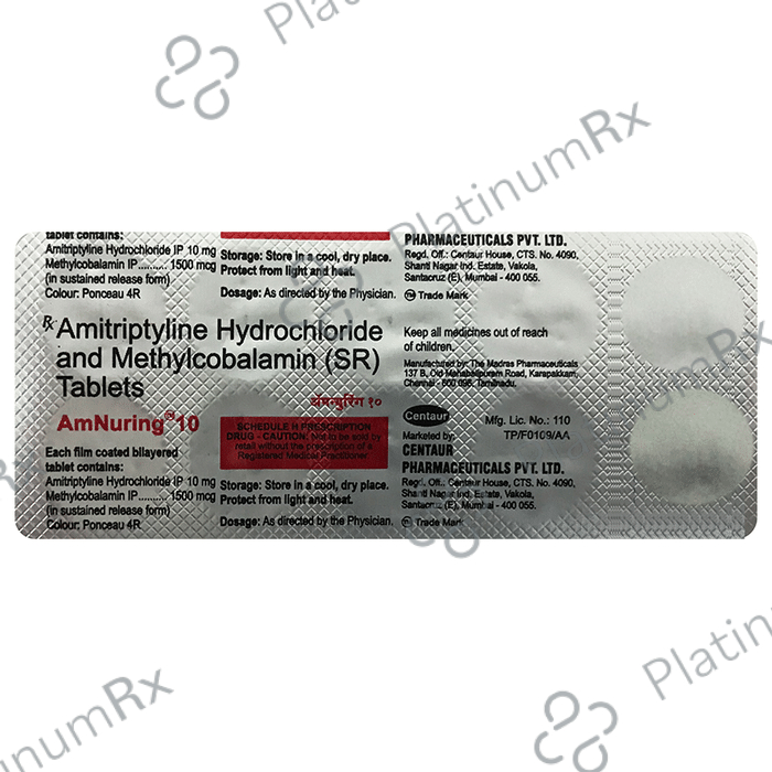 Amnuring 10mg/1500mcg Tablet SR 10s | Uses, Price & Substitutes
