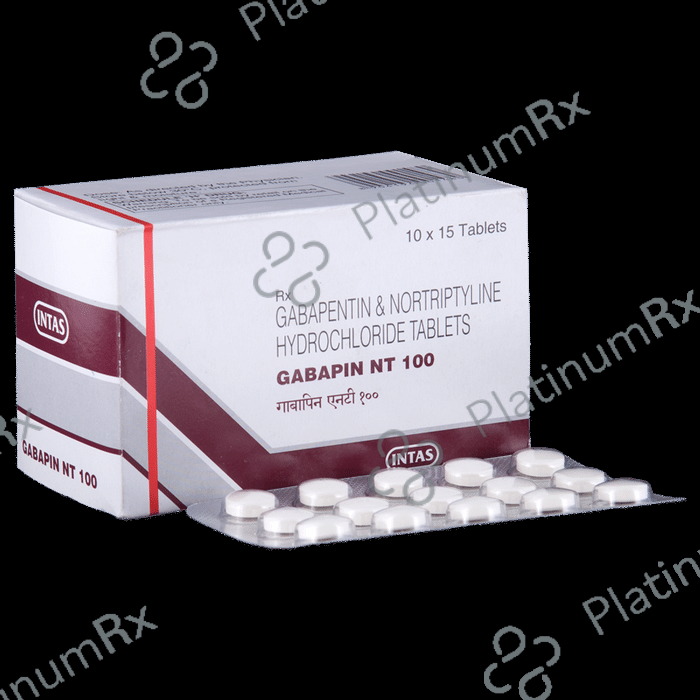 Gabapin NT 100/10mg Tablet 15s - Save 50% on Substitute Medicine