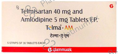 Telma AM 40/5mg Tablet 30s - Save 71% on Substitute Medicine