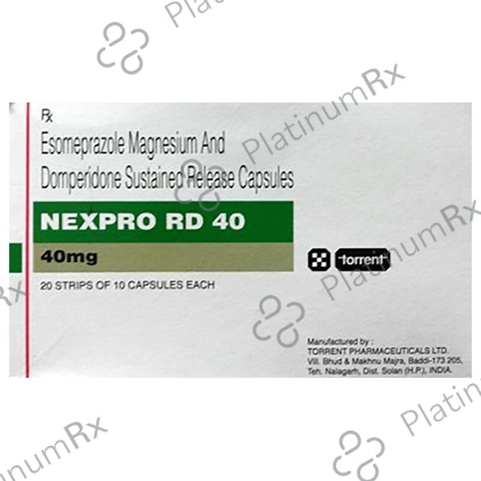 Nexpro RD 40/30mg Capsule SR 10s | Uses, Price & Substitutes