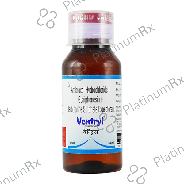 Ventryl 30/100/2.5mg Expectorant 60ml | Uses, Price & Substitutes
