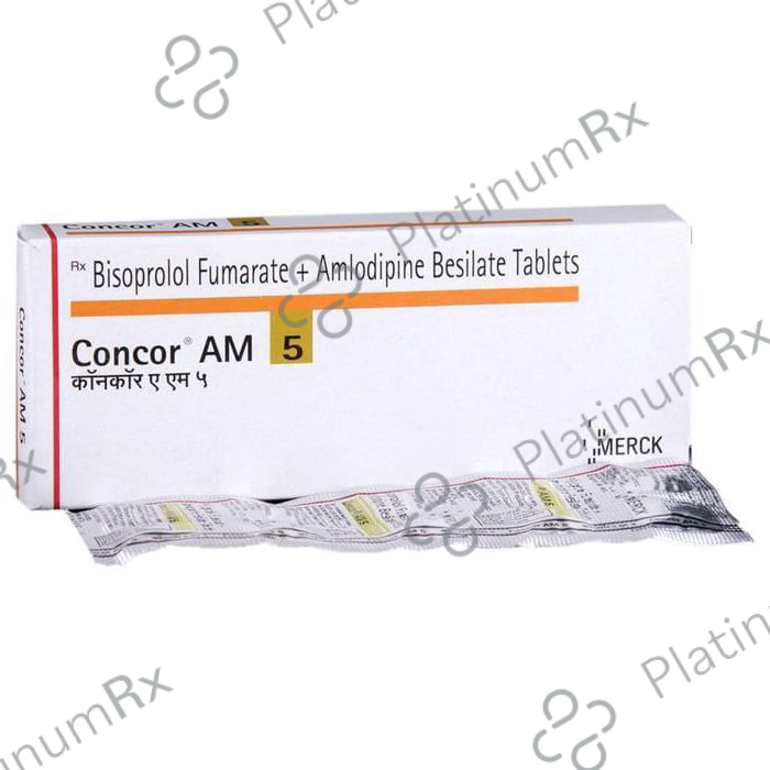 Concor AM 5/5mg Tablet 10s – Save 67% on Substitute Medicine