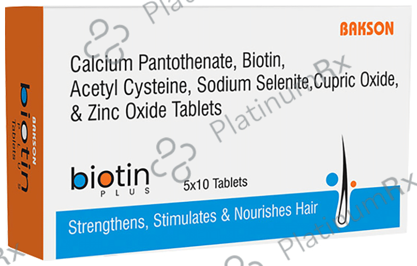 Biotin Plus Tablet 50 tablets – Uses, Price, Side Effects | PlatinumCare