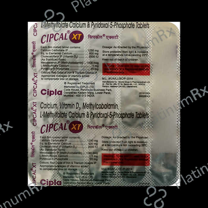 Cipcal XT Tablet 15s – Uses, Price, Side Effects | PlatinumRx
