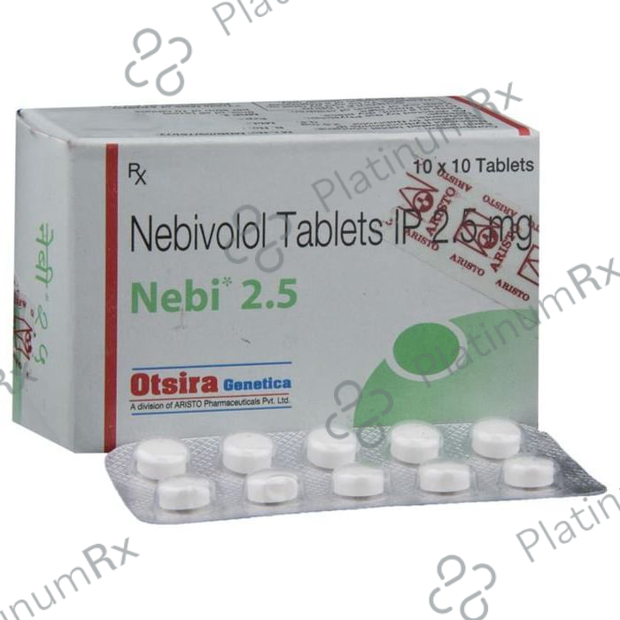 Nebi 2.5mg Tablet 10s - Uses, Side Effects, Price, Generic | PlatinumRx