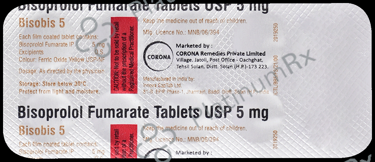 Bisobis 5mg Tablet 10s | Uses, Price & Substitutes