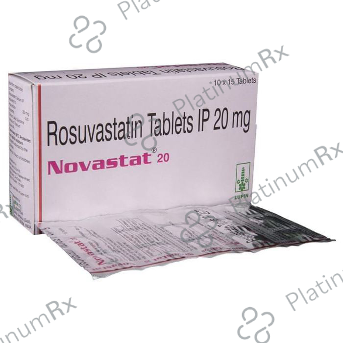Novastat 20mg Tablet 15s - Save 75% on Substitute Medicine